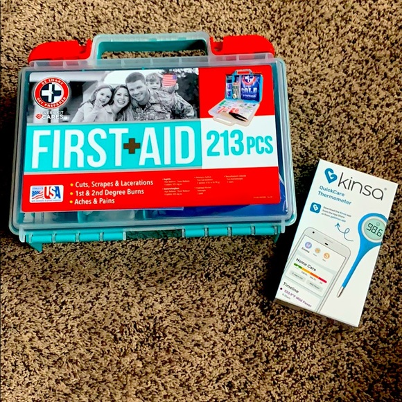 Other | Firstaid Kit And Thermometer Set | Poshmark